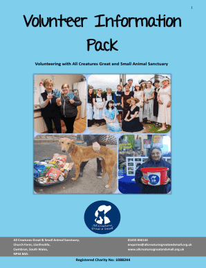 Church Volunteer Packet | pdfFiller
