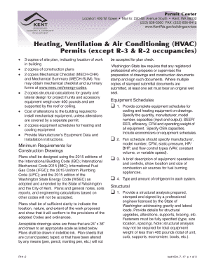 Fillable Online Heating, Ventilation & Air Conditioning (HVAC) Permits ...