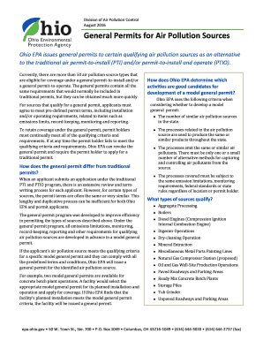 Fillable Online General Permits for Air Pollution Sources Fax Email ...