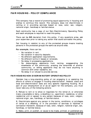 Fillable Online Fair Housing.doc Fax Email Print - pdfFiller
