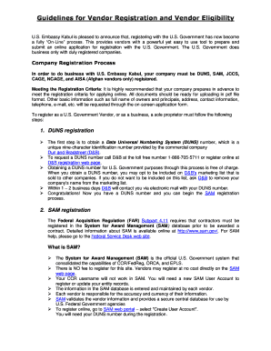 Fillable Online photos state Guidelines for Vendor Registration and ...