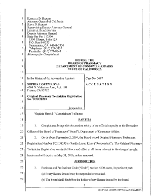 Fillable Online View the accusation Fax Email Print - pdfFiller