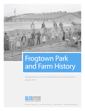 Fillable Online Frogtown Park Fax Email Print - pdfFiller