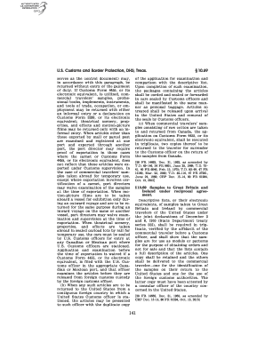 Fillable Online U.S. Customs and Border Protection, DHS; Treas. 10.69 ...