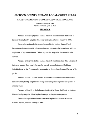 Fillable Online Local Court Rules Fax Email Print - pdfFiller