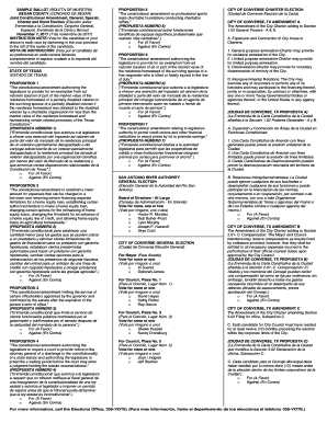 Fillable Online Sample Ballot - Joint General, Special, and Bond ...