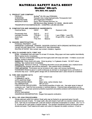 Fillable Online safety data sheet - Merck Millipore Fax Email Print ...