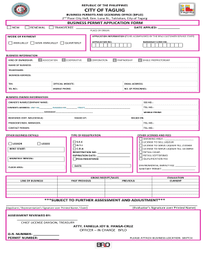 Fillable Online CITY OF TAGUIG Fax Email Print - pdfFiller