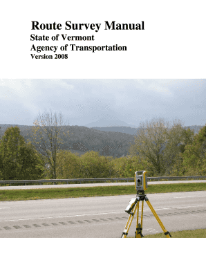Fillable Online Route Survey Manual Fax Email Print - pdfFiller