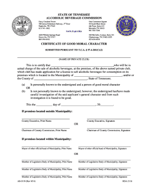 Fillable Online state of tennessee alcoholic beverage commission ...
