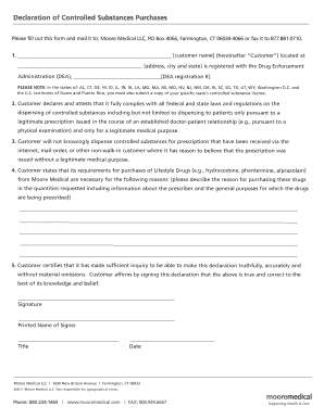 Fillable Online of Controlled Substances Purchases Fax Email Print ...
