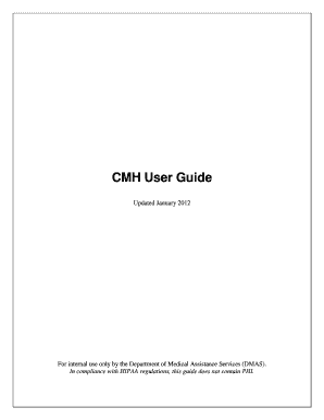 Fillable Online CMH User Guide Fax Email Print - pdfFiller