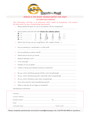 Fillable Online 50+ Questionnaire Examples and Sample Templates ...