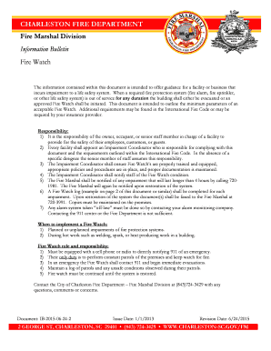 Fillable Online Fire Watch Fax Email Print - pdfFiller