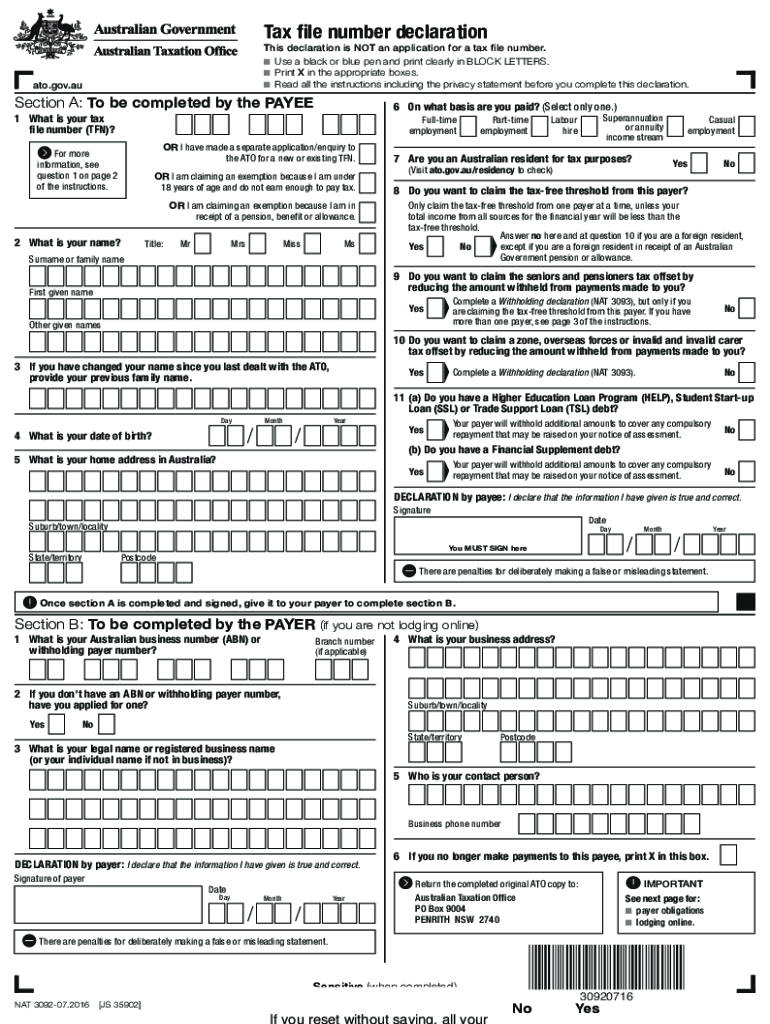 Tax Declaration Form Fill Online Printable Fillable Blank PdfFiller