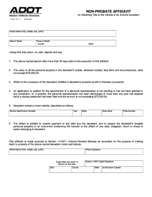 Fillable Online Non-Probate Affidavit Fax Email Print - pdfFiller