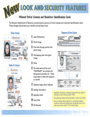 Fillable Online dss mo Brochure of New Style License and Non-driver ...