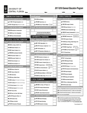 Fillable Online fyae sdes ucf First Year Advising and Exploration UCF ...