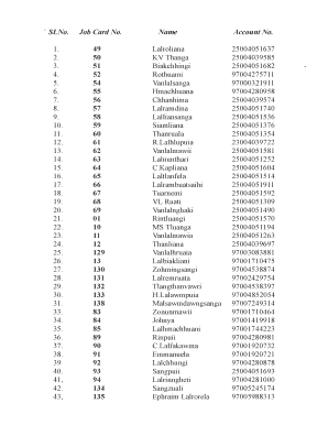 Fillable Online Job Card No Fax Email Print - pdfFiller