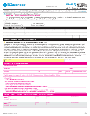 Fillable Online GLP-1 Receptor Agonist Fax Email Print - pdfFiller
