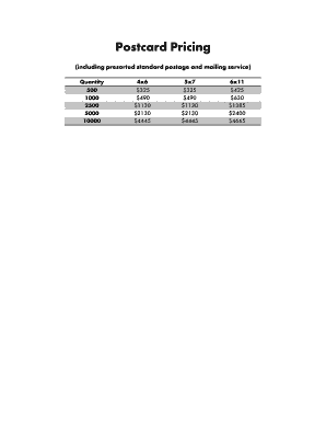 Fillable Online (including presorted standard postage and mailing ...
