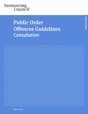 Fillable Online Public Order Offences Guideline Consultation. Public ...
