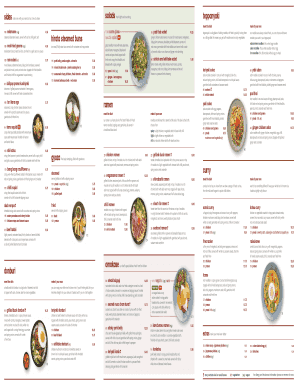 Fillable Online wagamama food menu asian + japanese cuisine Fax Email ...