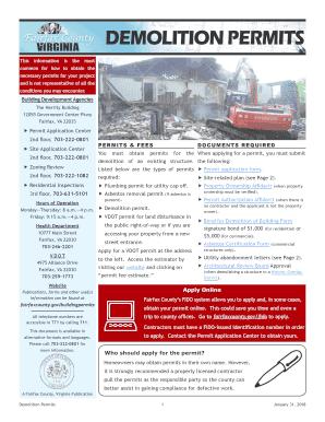 Fillable Online Demolition Permits Fax Email Print - pdfFiller