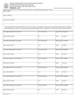 Mo580 2925 Principal List - Fill Online, Printable, Fillable, Blank ...