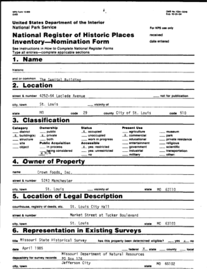 Fillable Online National Register of Historic Places Inventory ...