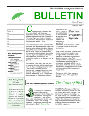 Fillable Online nd The OMB Risk Management Division - State of North ...