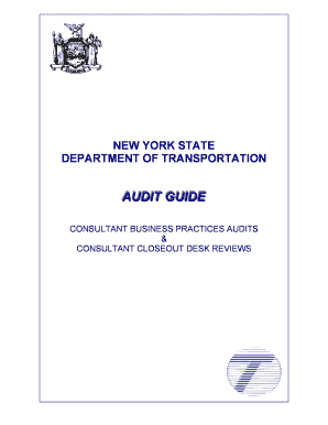 Fillable Online dot ny nysdot consultant closeout audits form Fax Email ...