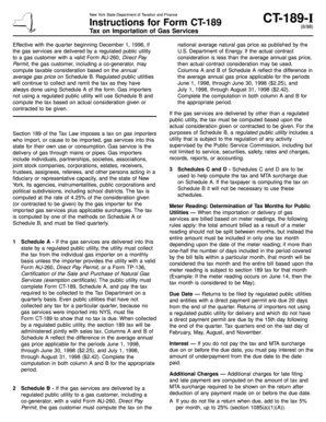 Fillable Online Instructions for Form CT-189 - Tax on Importation of ...