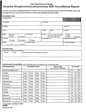 Fillable Online Guide to completion of the ISP form Fax Email Print ...