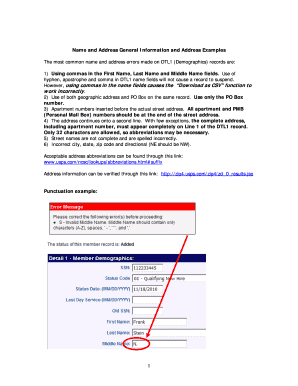 Fillable Online Guidelines for Proper Address Formatting Fax Email ...