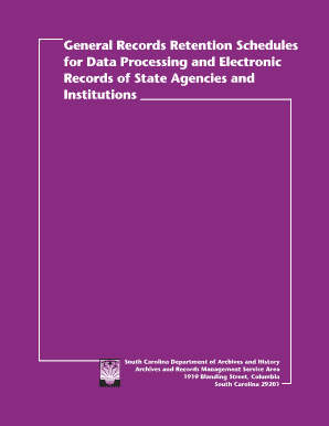 Fillable Online rm sc General Records Retention Schedules Fax Email ...