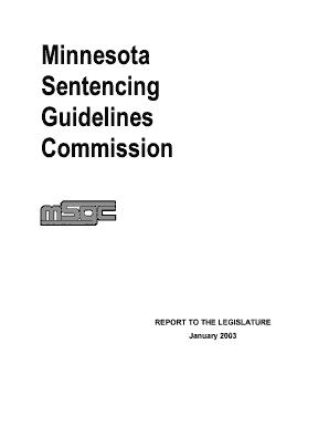 Fillable Online Minnesota Sentencing Guidelines Commission Report ...