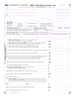 Fillable Online revenue state mn M1 Please print Mark an X if a foreign ...