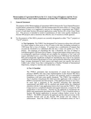 Fillable Online Army Corps of Engineers and the Texas Fax Email Print ...