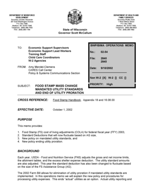 Fillable Online dhs wisconsin Food Stamp Mass Change - Wisconsin ...