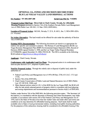 Fillable Online blm Optional ea, fonsi and decision record form ...