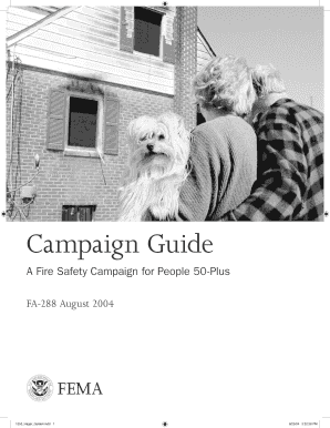 Fillable Online usfa fema Campaign Guide: A Fire Safety Campaign for ...