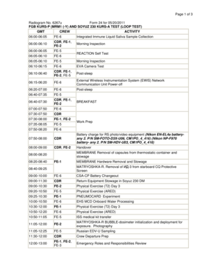 Fillable Online nasa Page 1 of 3 Radiogram No. 6267u Form 24 for 05/20 ...