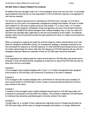 Fillable Online ICS-209 When to Report Wildland Fire Incidents Fax ...