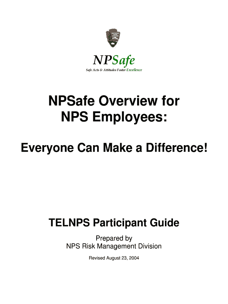 Fillable Online NPSafe Participant Guide Fax Email Print - pdfFiller