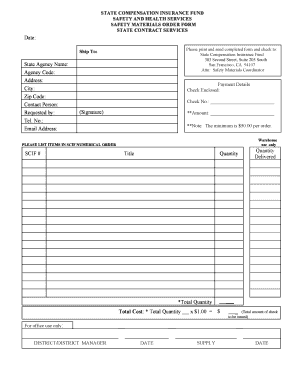 Fillable Online state compensation insurance fund 303 second street 600 ...