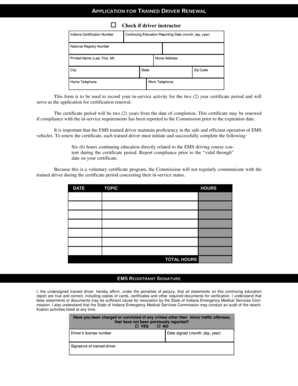 Fillable Online in Drivers Certification Activity Reporting Form ...