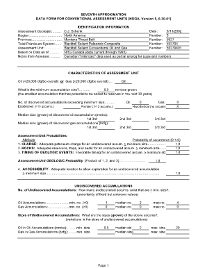 Fillable Online . . SEVENTH APPROXIMATION DATA FORM FOR ... - USGS Fax ...