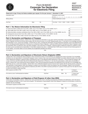 Fillable Online mass Corporation name Declaration control number - mass Fax Email Print - pdfFiller