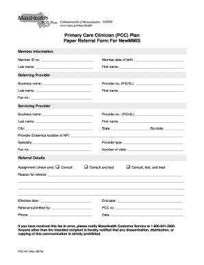 Fillable Online mass Commonwealth of Massachusetts - EOHHS www - mass ...